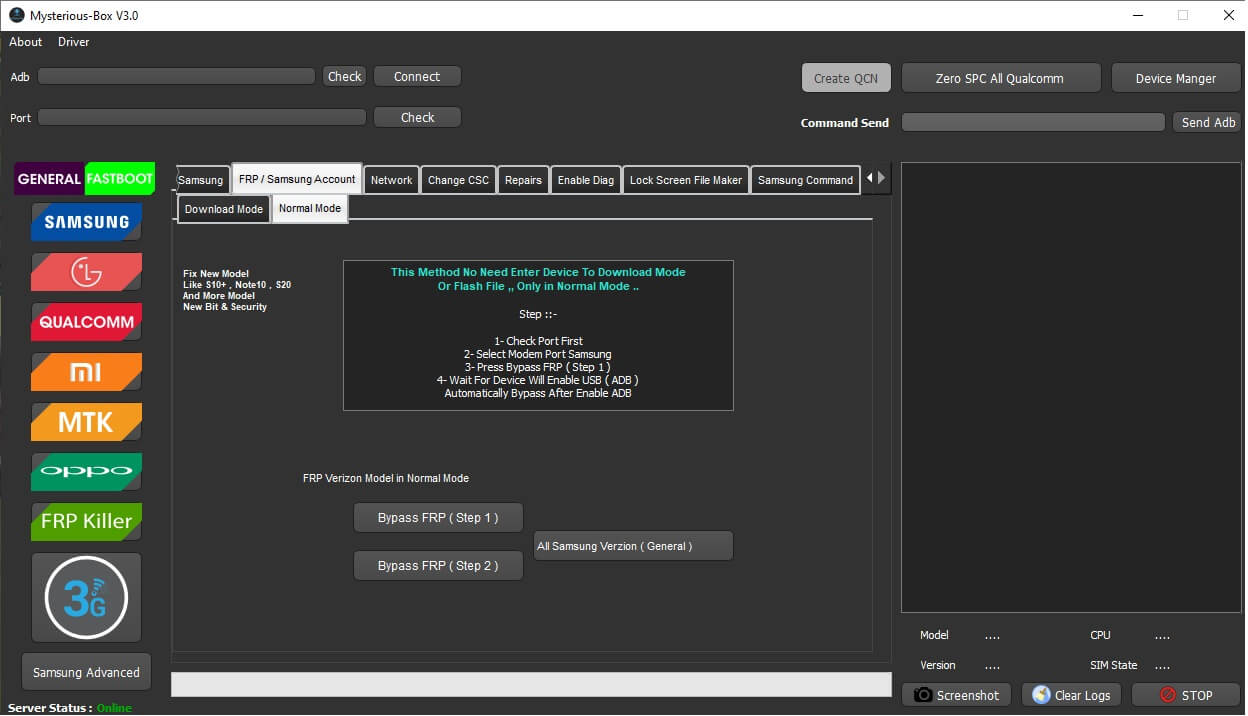 Download FRP Removal Tool for PC Free | Mysterious-Box V5.0