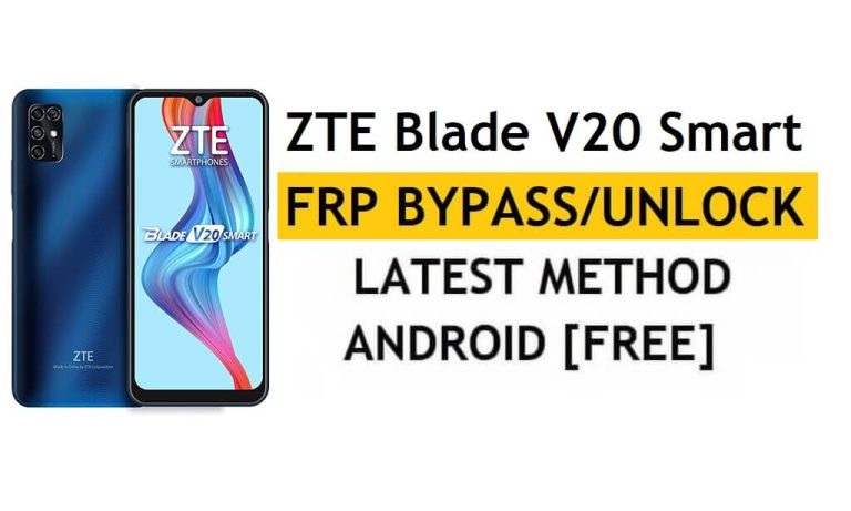 ZTE Blade V20 Smart FRP Bypass Android 10 فتح قفل Google Gmail الأحدث