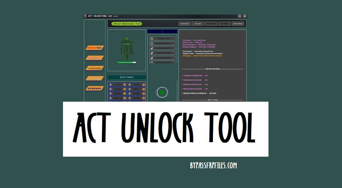 ACT Unlock Tool V6.0 Download Universal MTK Qualcomm Tool
