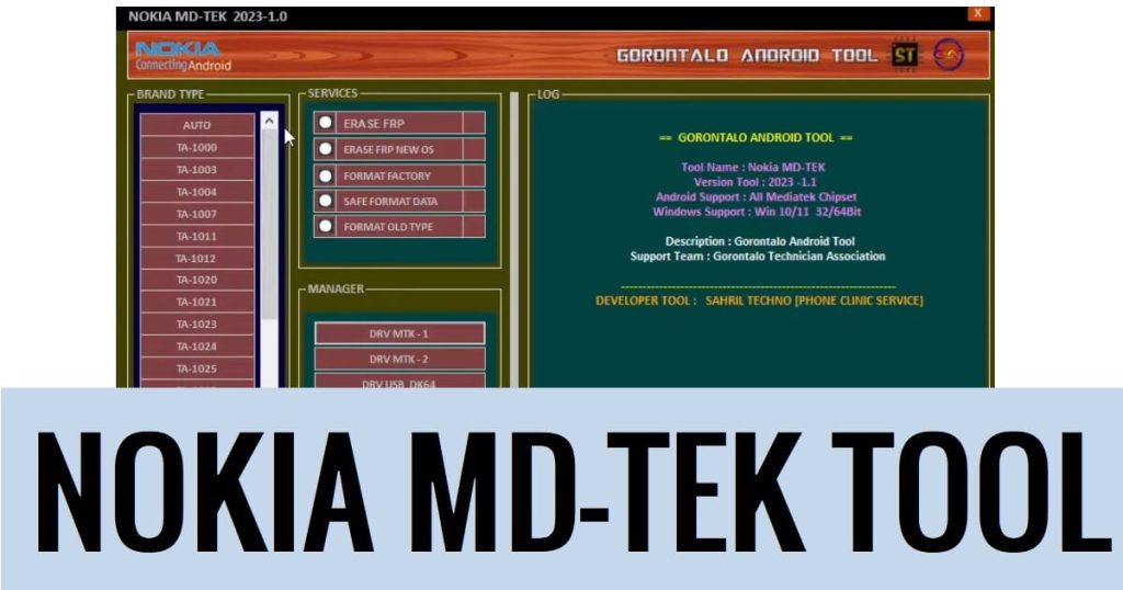 NOKIA MD-TEK Tool Download Latest Nokia Unlock Tool - Frp Bypass Files