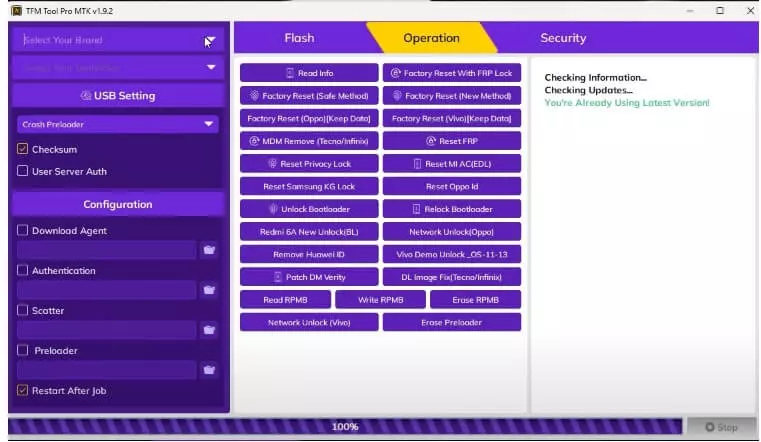 TFM Tool Pro MTK Module V1.3.22 Latest Version Setup Download