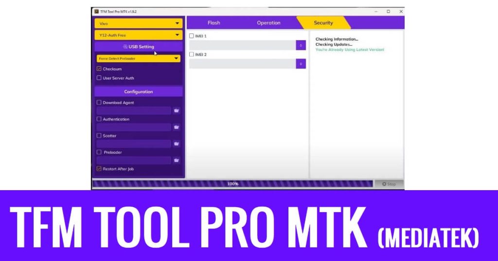 TFM Tool Pro MTK Module V1.3.22 Latest Version Setup Download