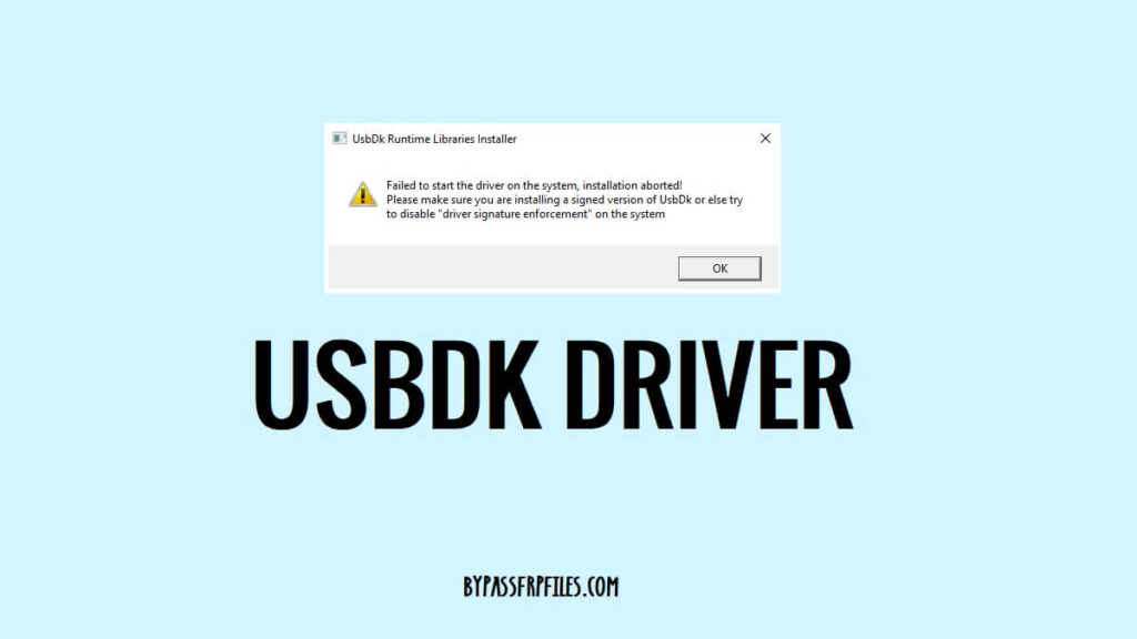Download USBDK Driver v1.0.22 Latest for Windows (32bit & 64bit)