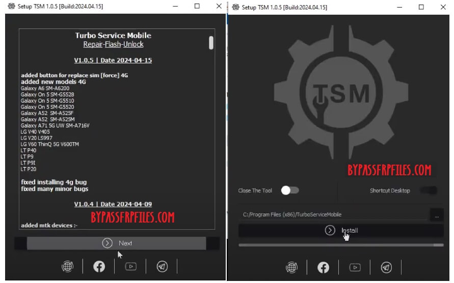 Turbo Service Mobile Tool Download (TSM) V2.4.0 Latest Version
