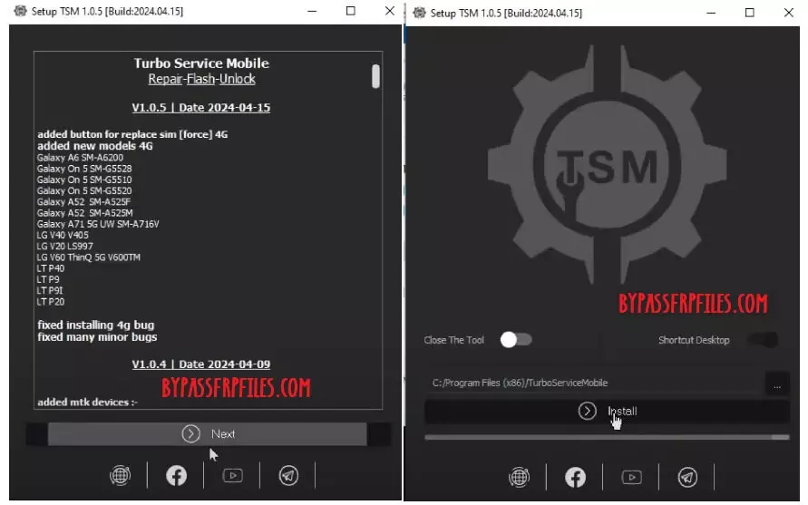 Turbo Service Mobile Tool Download (TSM) V2.3.0 Latest Version