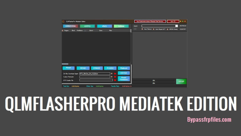 QLM FlasherPro MediaTek Edition Tool V1.0 Download - Frp Bypass Files