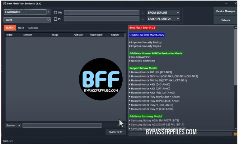 BFT Best Flash Tool by BossV Download V1.7 Latest Version