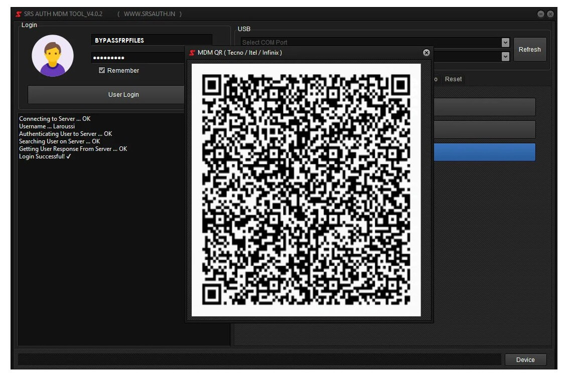 SRS Auth Mdm Tool V4.0.2 Free Download (No Need Login) - Frp Bypass Files