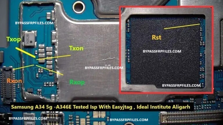 Samsung Galaxy A34 SM-A346E/B UFS ISP PinOUT | Test Point - Frp Bypass ...