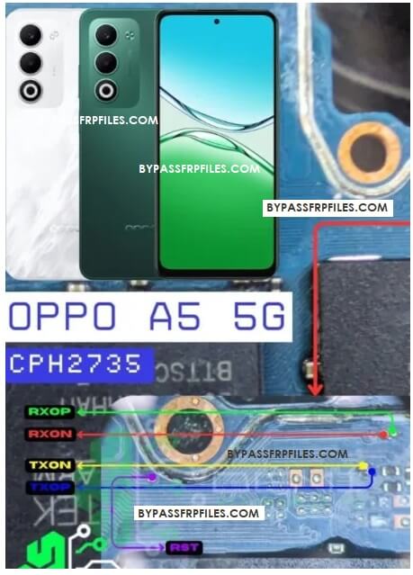 Oppo A5 5G CPH2735 ISP Pinout | Test Point - Frp Bypass Files