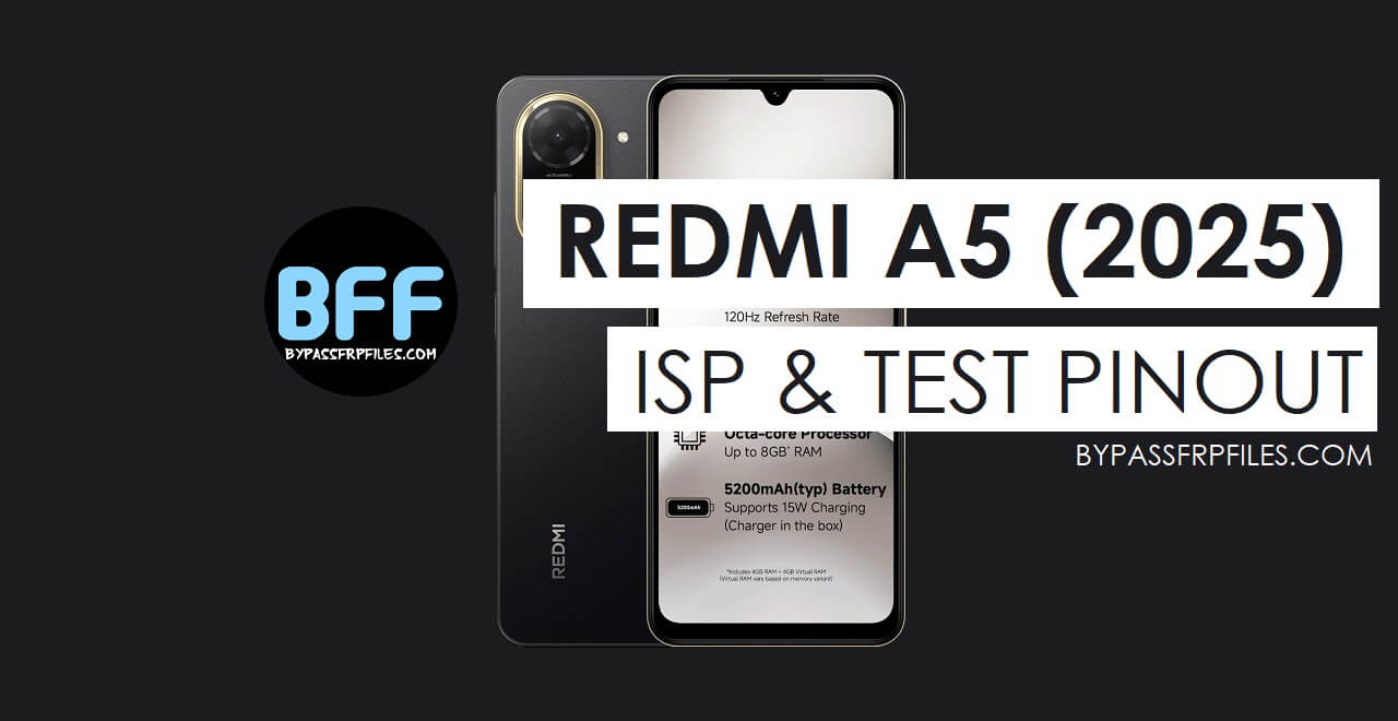 Xiaomi Redmi A5 EMMC ISP PinOUT & Test Point - Frp Bypass Files