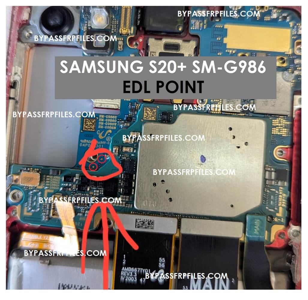 Samsung S20+ 5G SM-G986 EDL Test Point - Reboot to EDl Mode
