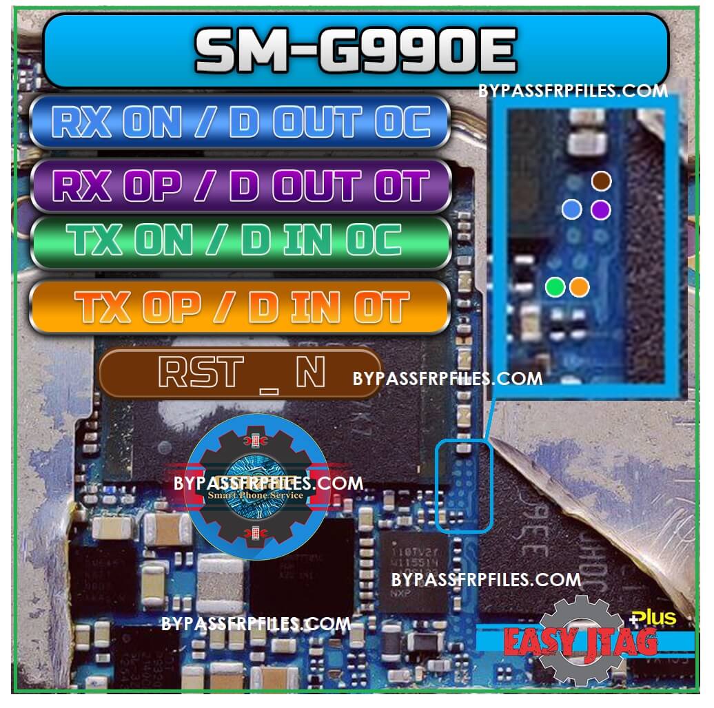Samsung S21 FE SM-G990 UFS ISP PinOUT & Test Point - Frp Bypass Files