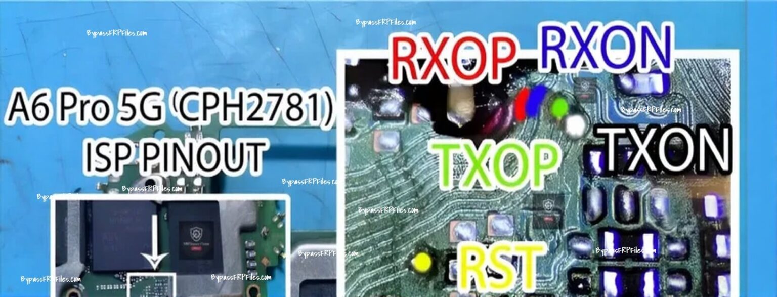 Oppo A6 Pro 5G CPH2781 UFS ISP PinOUT - Frp Bypass Files