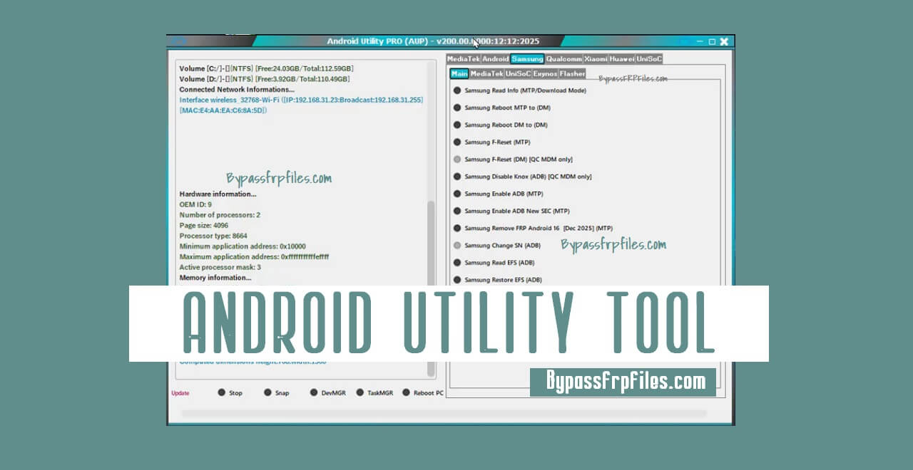 Unduh Android Utility Tool V200 Versi Terbaru - File Bypass FRP
