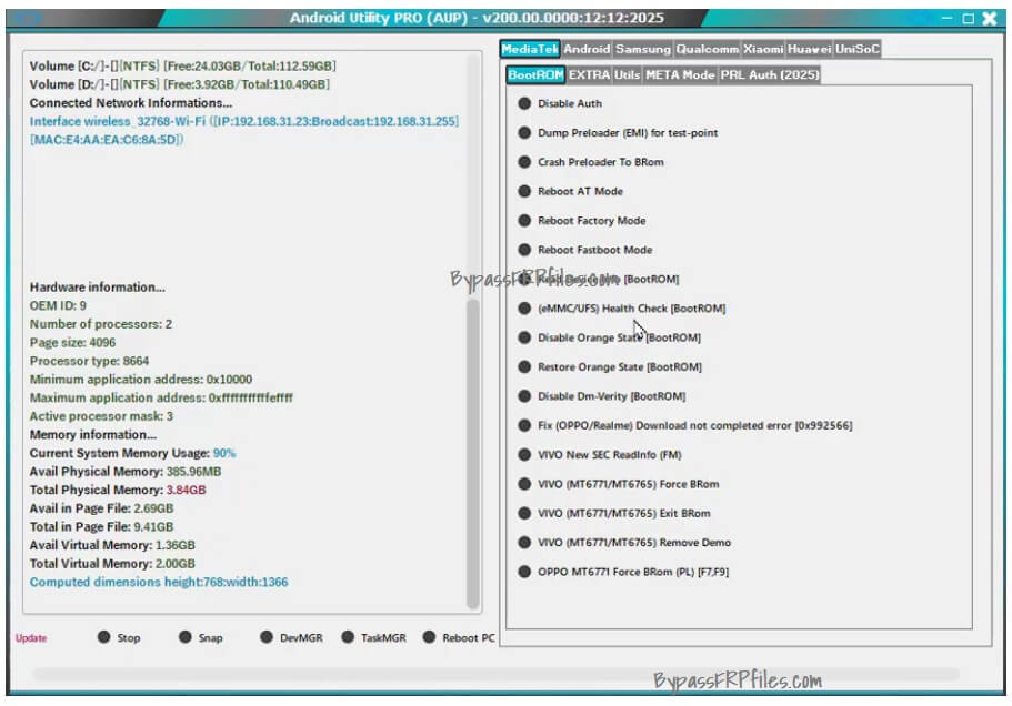 Android Utility Tool V200 Latest Version Download - Frp Bypass Files