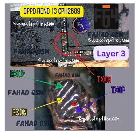 Oppo Reno 13 5G CPH2689 UFS ISP PinOUT - Frp Bypass Files